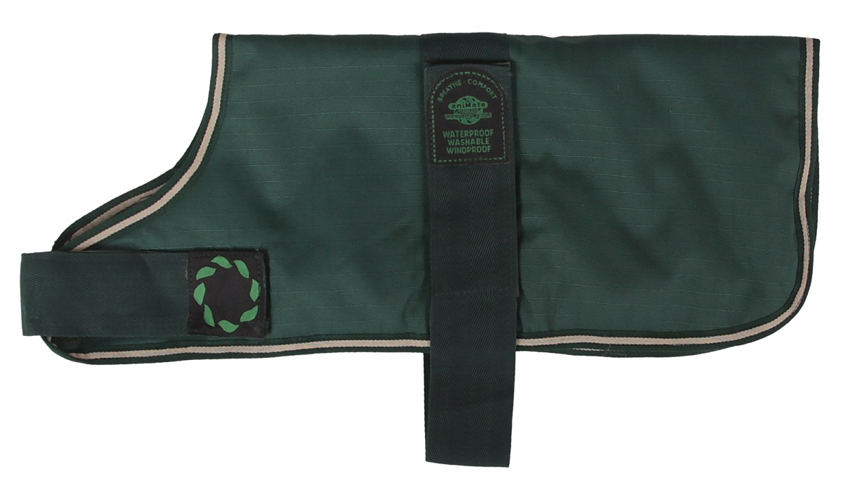 AniMate, Green Padded Waterproof Dog Coat - Pet Range AniMate, Green Padded Waterproof Dog Coat - Pet Range